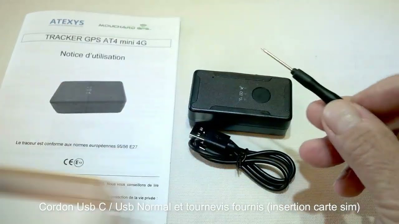 Tracker GPS AT4 Mini 4G Balise GPS 4G sans abonnement, 10 jours d ...